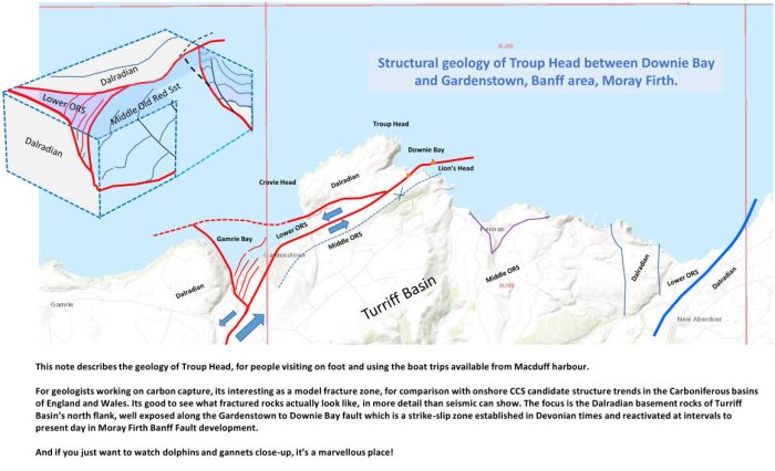 Structural Geology of Troup Head between Downie Bay and Gardenstown ...